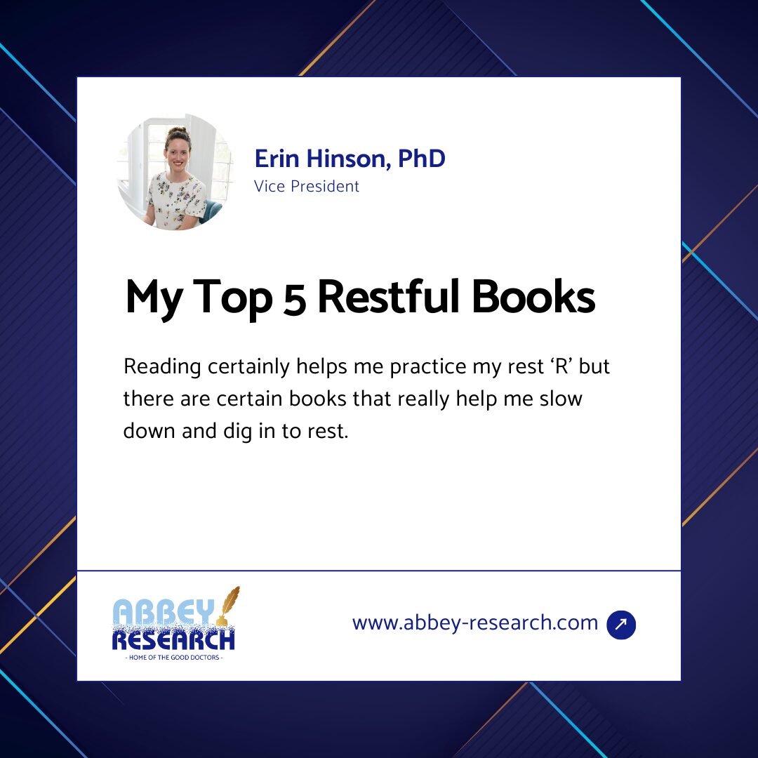 My Top 5 Restful Books - Abbey Research